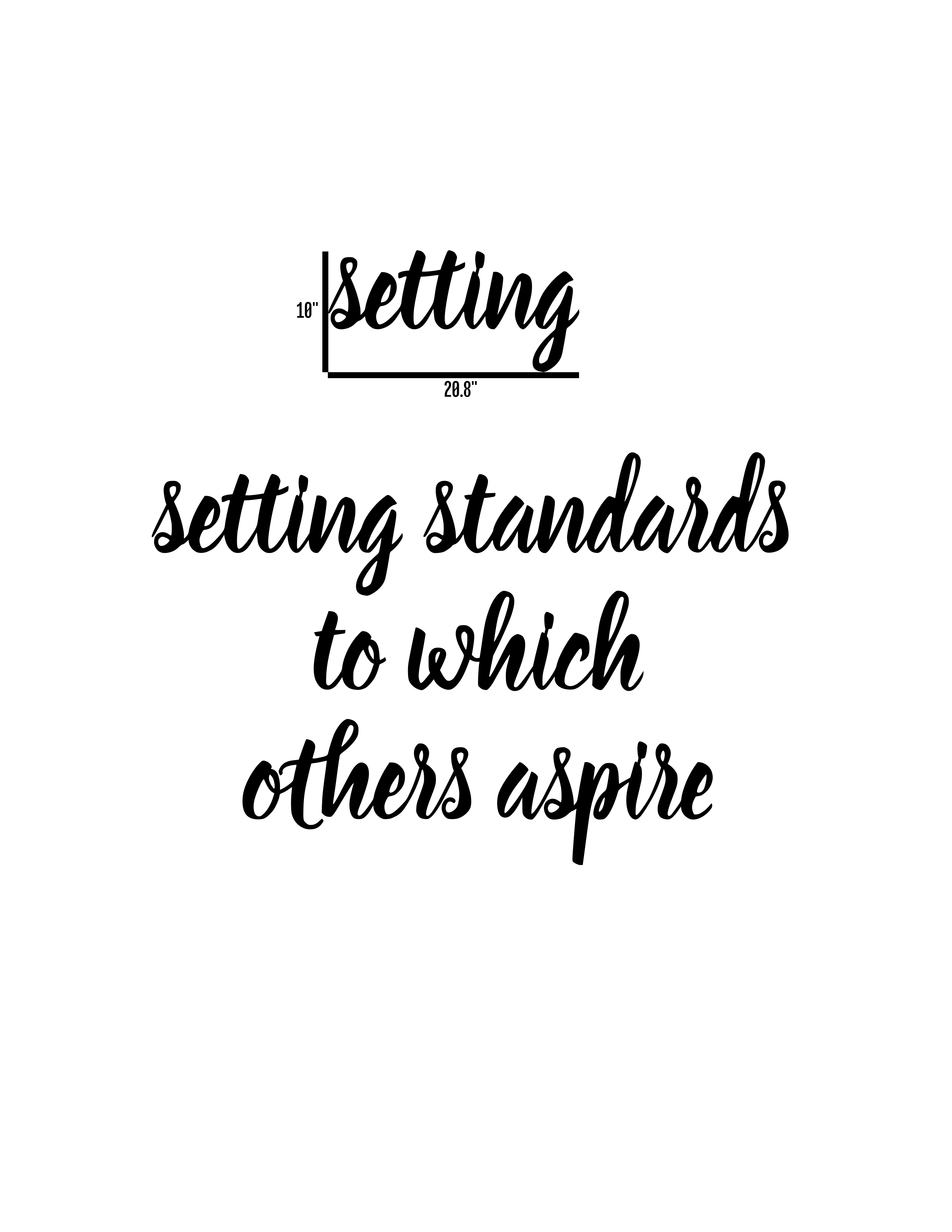 z- Custom Metal Sign - setting standards to which others aspire ...